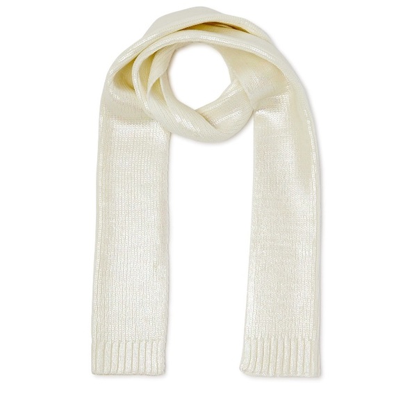 Scoop | Accessories | Nwt Pearl Iridescent Metallic Knit Shiny Scarf By ...
